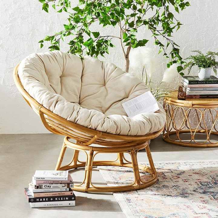 Manufacturing New Design Original Round Papasan Rattan Chair Home ...