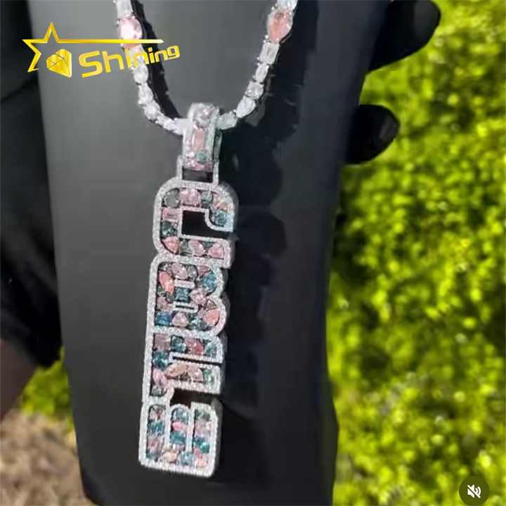 Rapper Jewelry VVS Moissanite Iced Out Full Diamonds Hip Hop