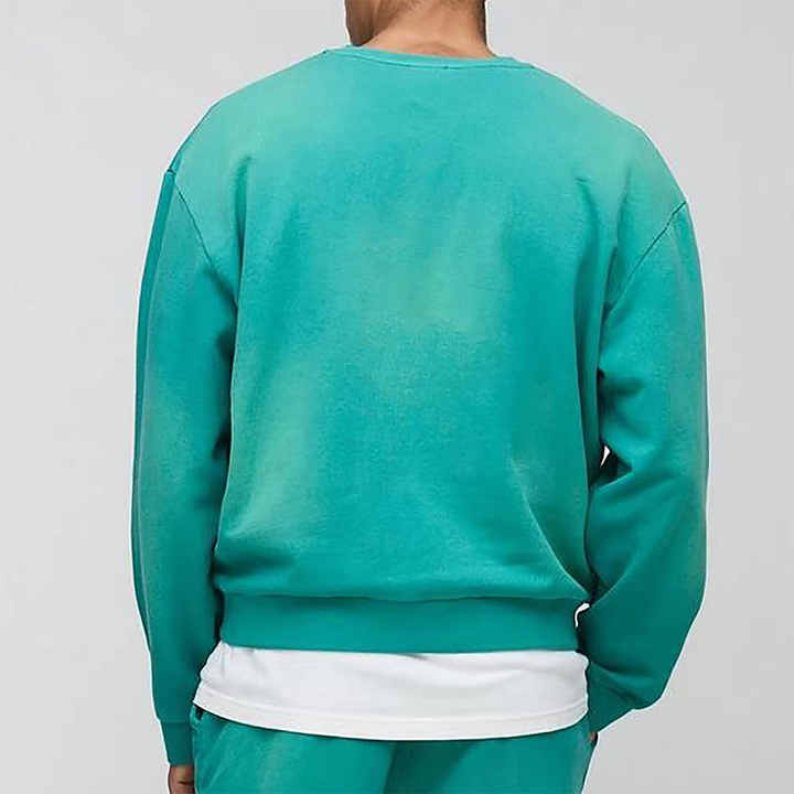 Long Sleeve Men Washed & Sun Faded Sweatshirt Pakistan Made Basics Men ...