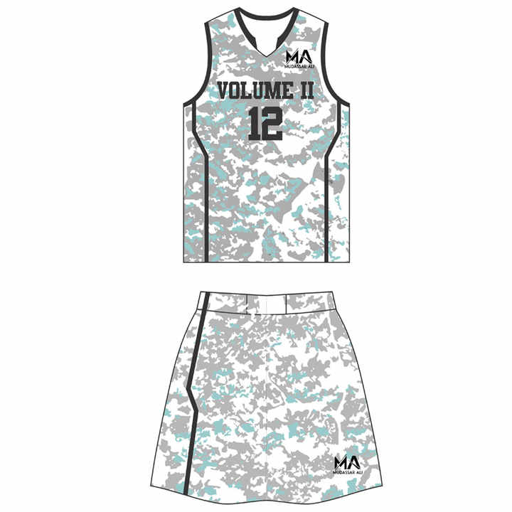 Pakistan Custom Basketball Uniform Sets Breathable Plus Size Sports ...