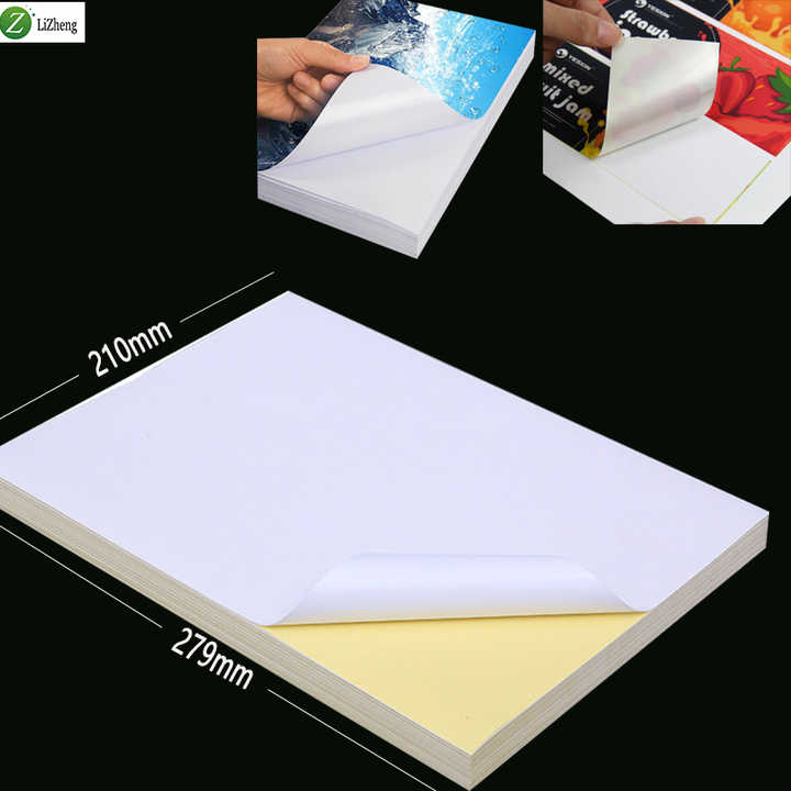 Lizheng White Printable Waterproof Self-Adhesive Decal Paper for Gift ...