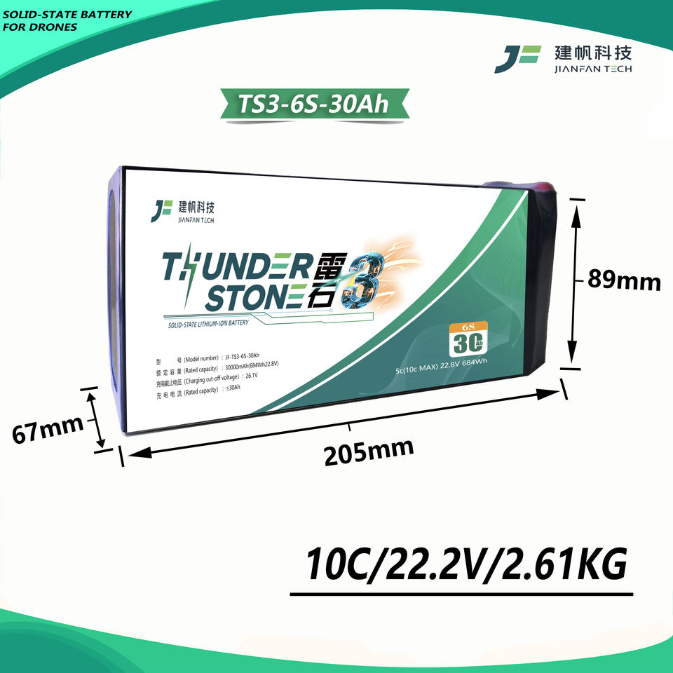 Thunder Stone TS3 UAV Semi Solid Battery for Drones 6S 30000mAh 3C 10C ...