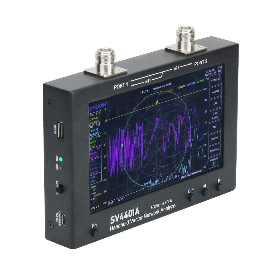 SV4401A Vector Network Analyzer - 50KHz-4.4GHz, Portable Testing ...