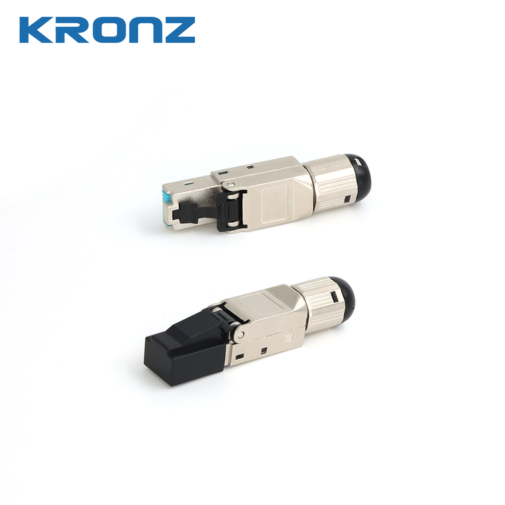 KRONZ Toolless Field Termination RJ45 Plug Full Shielded IP67 for Cat ...