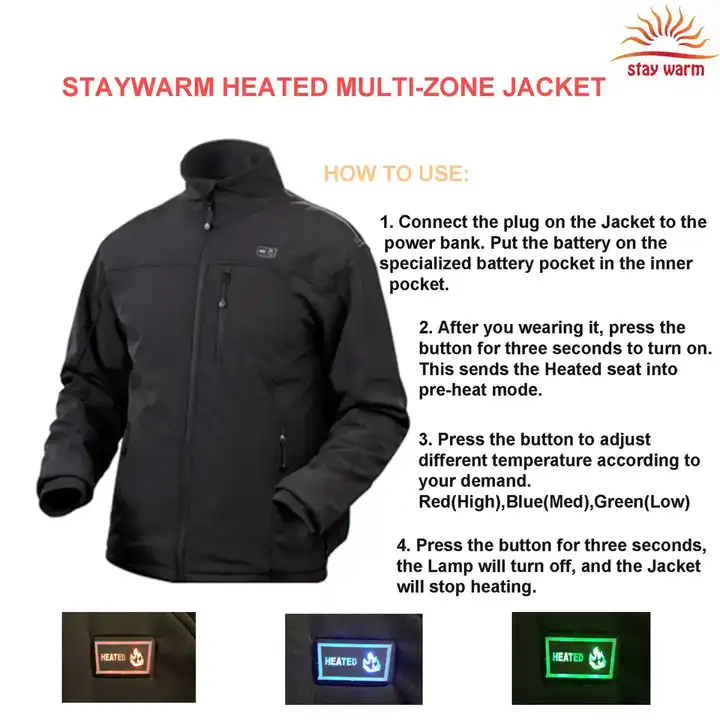 Staywarm Heated Jacket - Dual Control Electric USB Warmth