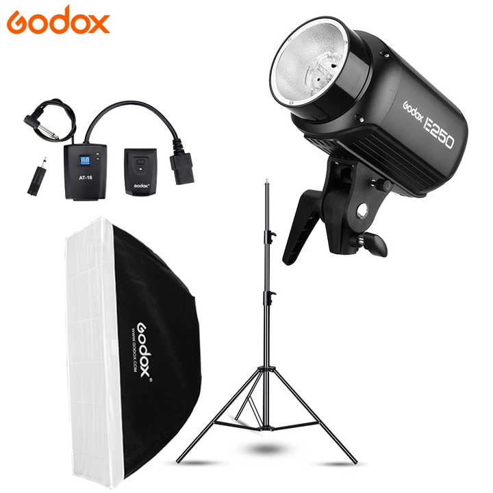 Godox E250 250W Studio Flash Light Kit & Softbox for Photography