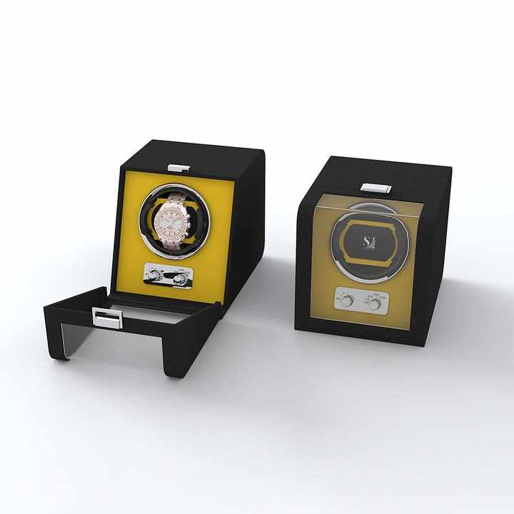 Customized Modern Single Automatic Watch Winder - Luxury PU Leather ...