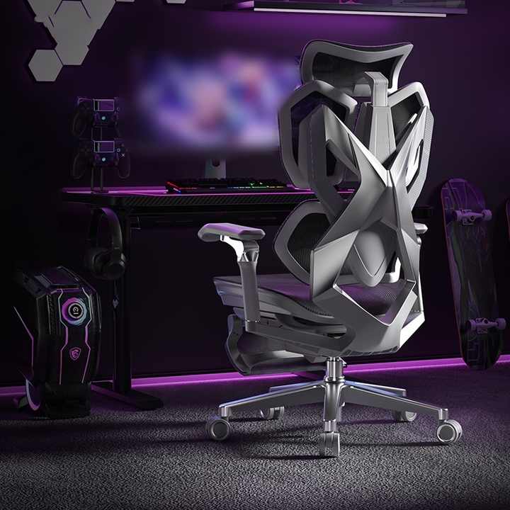 DIY Ergonomic Gaming Chair X5PRO - Adjustable Black 6D Armrest Computer ...