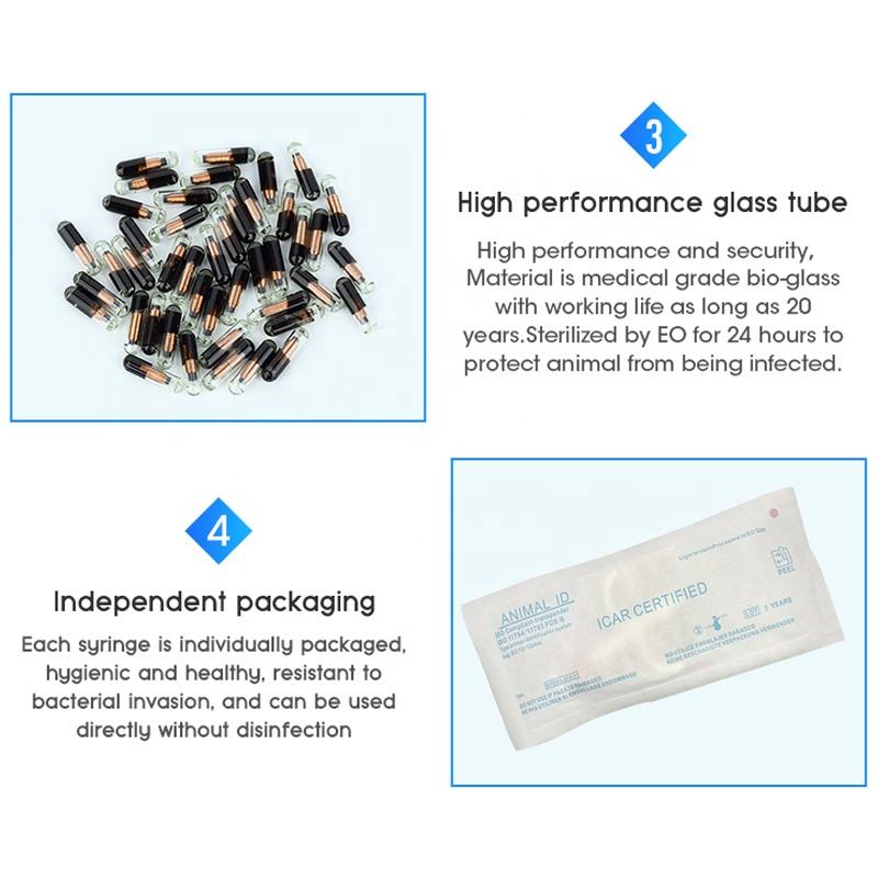 CMRFID 125KHZ & 134KHZ Microchip Tag for Fish - Waterproof RFID ...