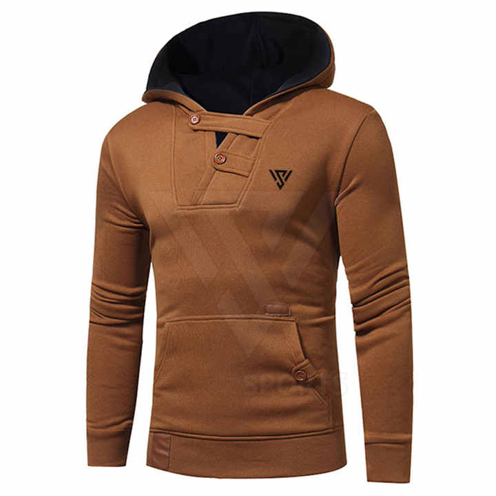 High Quality Cotton Polyester Pullover Men's Hoodie Customized Solid ...