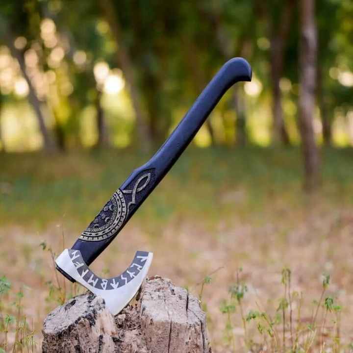Heavy-Duty Double Head Axe Hand Forged High Carbon Steel, Precision ...