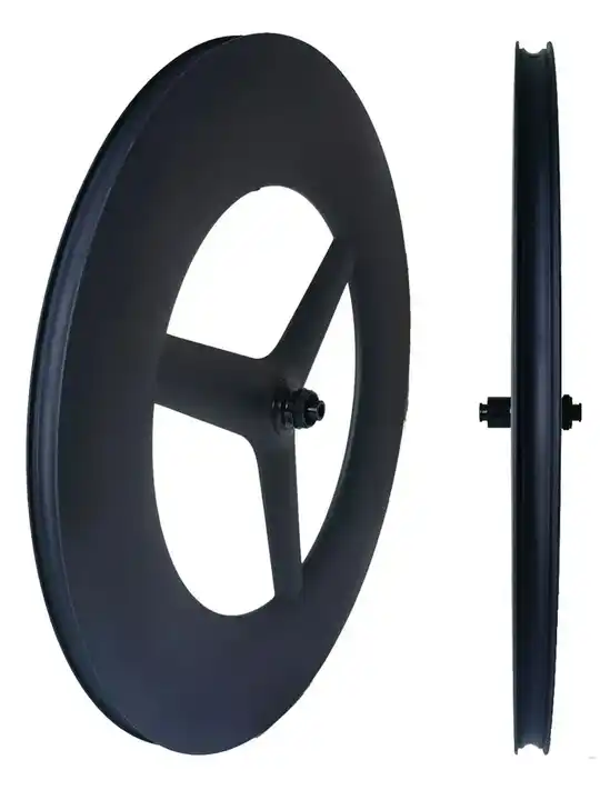DFS 120MM TT Carbon Tri-Spokes Wheels for Road Bikes