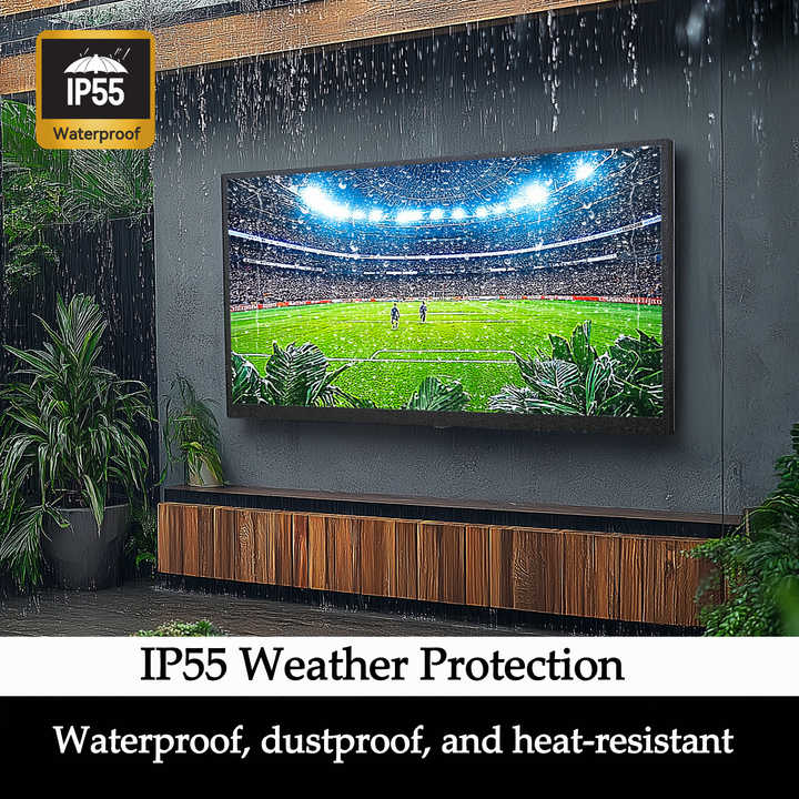 MWE 2000 Nits 55 Inch Outdoor TV Sun Readable LCD Digital Smart TV 4K ...