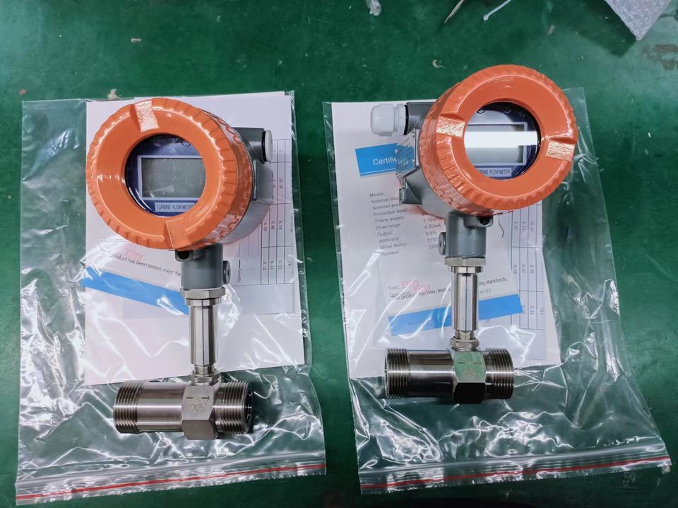 Low Flow Intelligent Turbine Flow Sensor Battery Powered Remote Digital ...