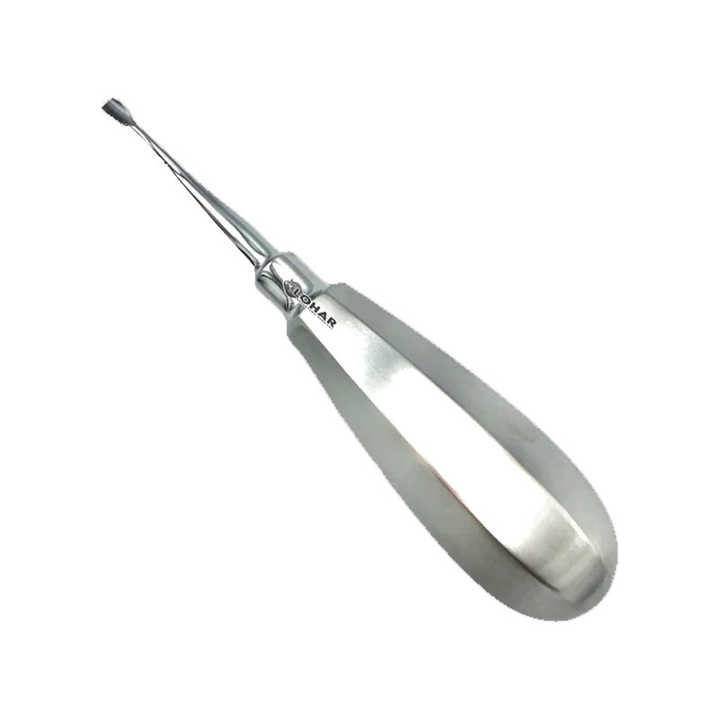 4mm Wing Tip Dentist Dental Elevator - Back Bent Stainless Steel