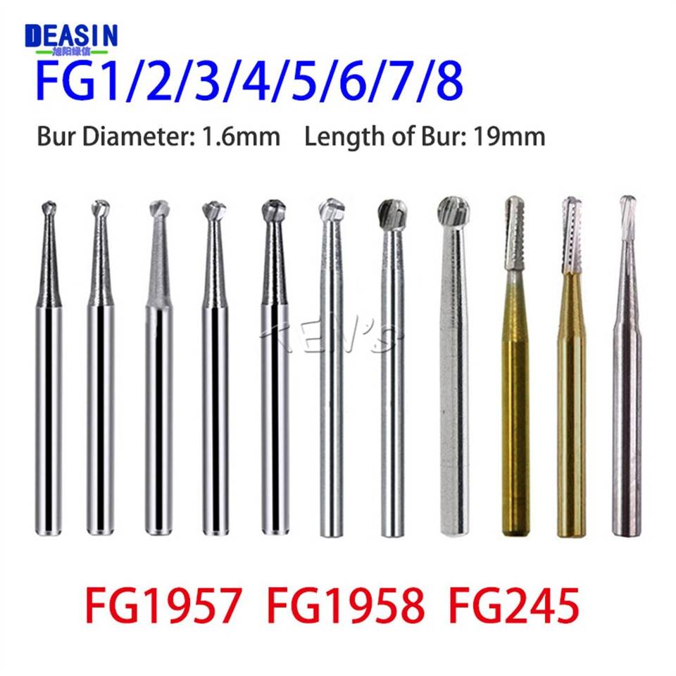 Dental Diamond Burs - High Speed Handpiece Tools for Dentistry