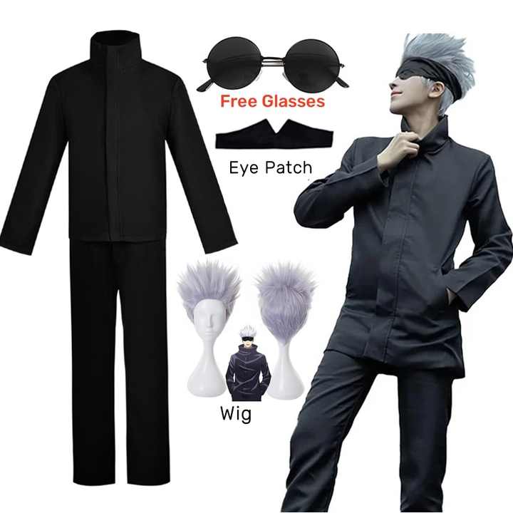 Anime Jujutsu Kaisen Gojo Satoru Cosplay Costume - Halloween