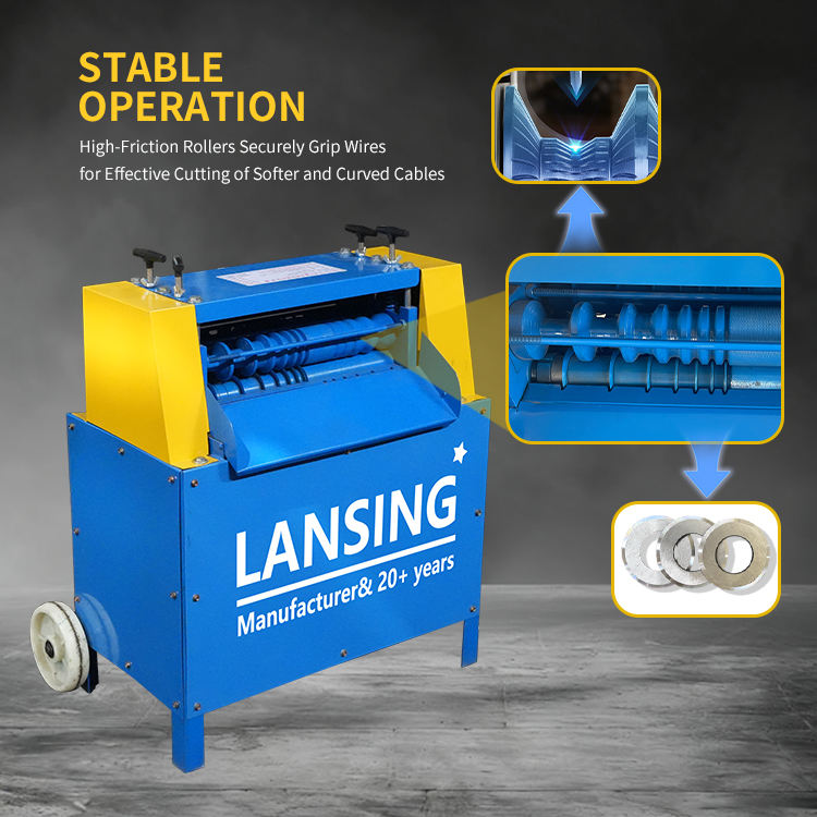 F50-2 High Output 1-50MM Cable Stripping Machine With White Steel CE ...