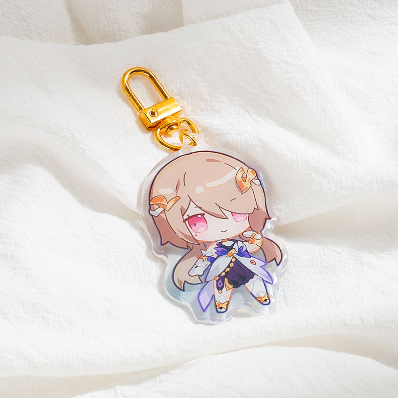 Custom Printed Epoxy Resin Cartoon Acrylic Anime Charms Keychains ...