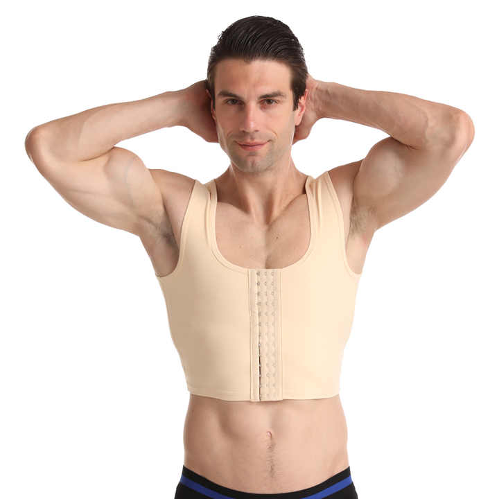 High Quality Male Gynecomastia Shaper Slimming Chest Corset Compression Body Building Sleeveless ...