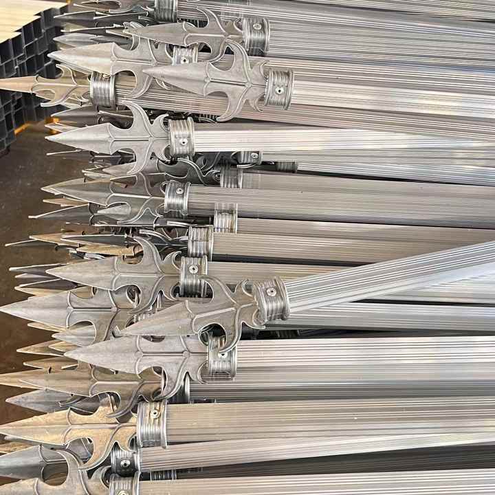 White Metal Picket Fence Panels 10 Inch Vertical Aluminium Galvanized ...