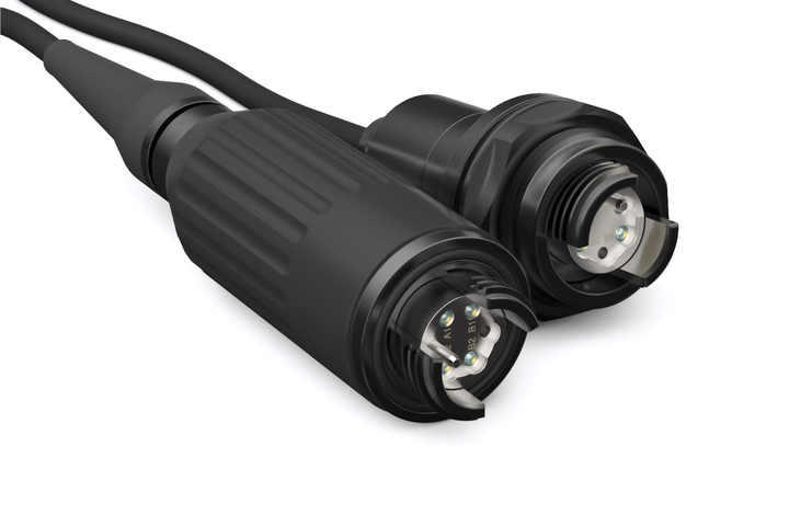 HXB13 Expanded Beam Fiber Connector 2/4 Channel for Fibreco Junior ...