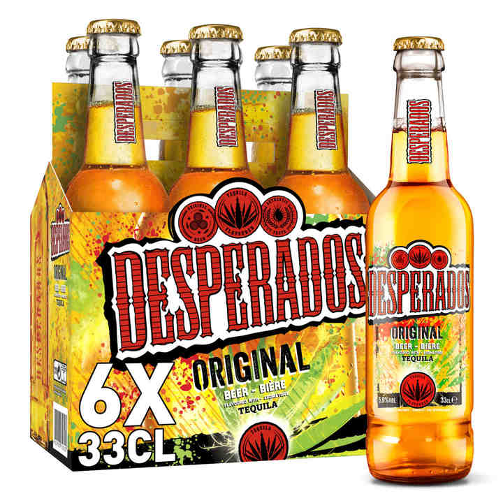 Desperados Tequila Beer 6 X Bottle 330 ml -Desperados Tequila Lager ...