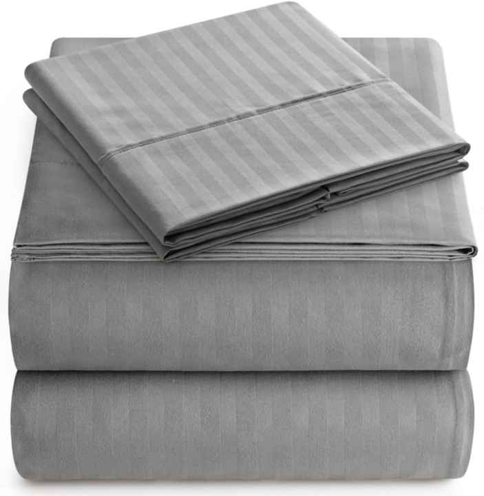 Soft Microfiber Sheet Set Wrinkle Free Cooling Bed Sheets Deep Pockets ...