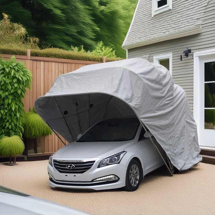 Amas 5.5m Stainless Steel Retractable Carport - Portable, Foldable ...