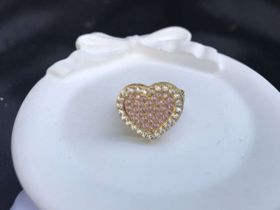 Custom Trendy Stainless Steel Nugget Rollie Chain Diamond CZ Heart ...