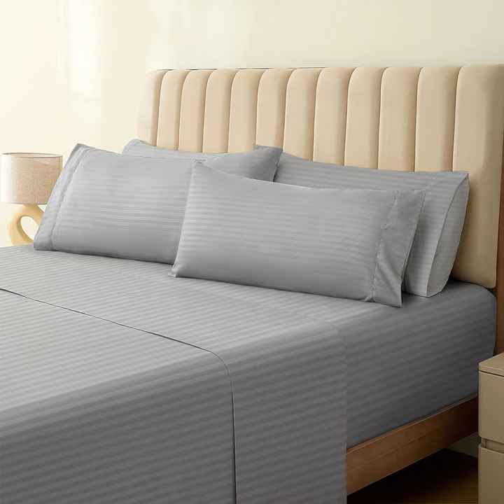 Soft Microfiber Sheet Set Wrinkle Free Cooling Bed Sheets Deep Pockets ...