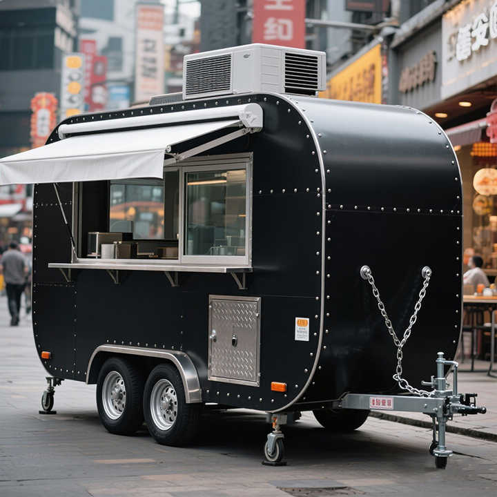 High Capacity Mobile Food Cart Fast Food Truck with Large Display ...