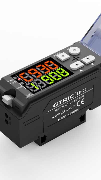 GTRIC Color Recognition Fiber Optic Sensor - RGB 3 Color