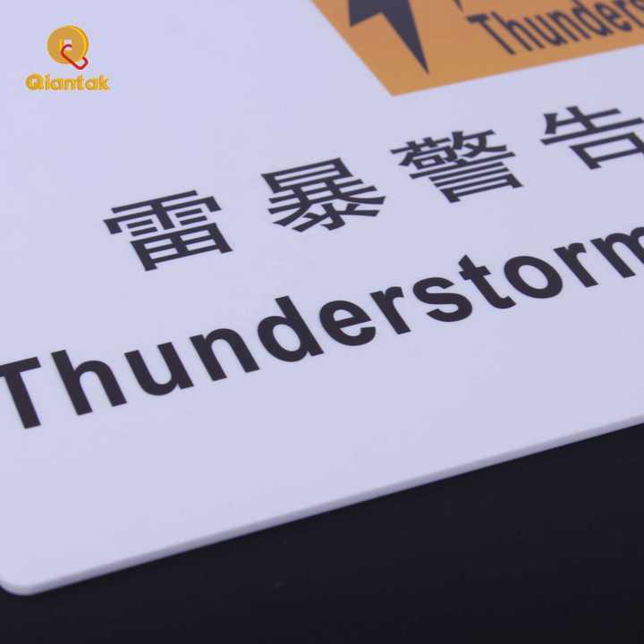 Acrylic & Plastic Safety Warning Sign Board Printed Security Signpost ...