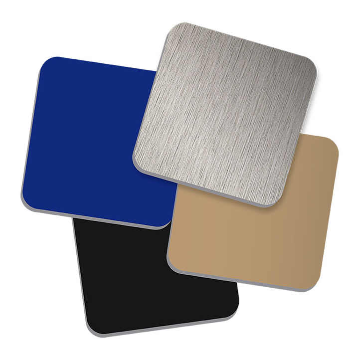 Gold Brushed Alucobond Wall Cladding Aluminum Composite Panel with ...