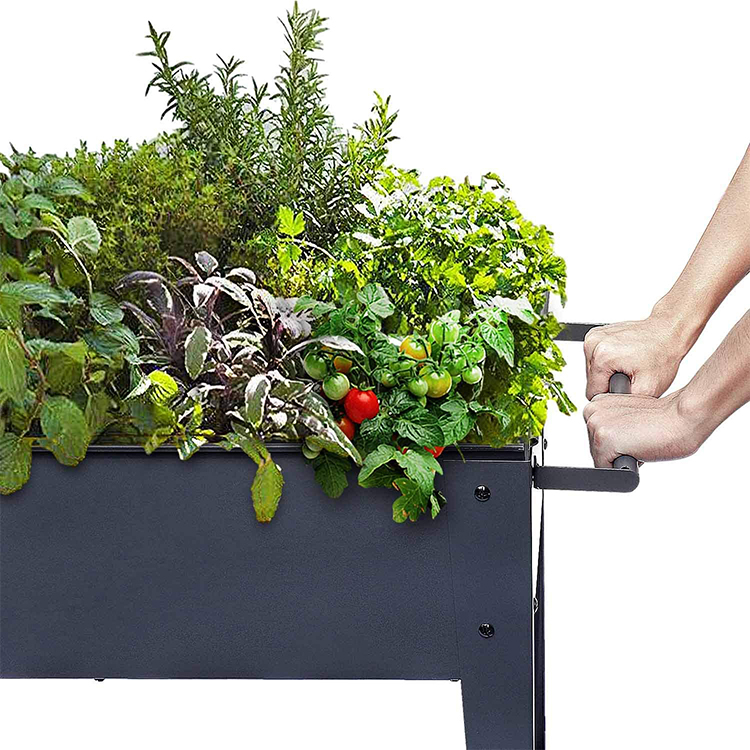 JH-Mech Galvanized Raised Garden Bed Outdoor Large Metal Elevated ...