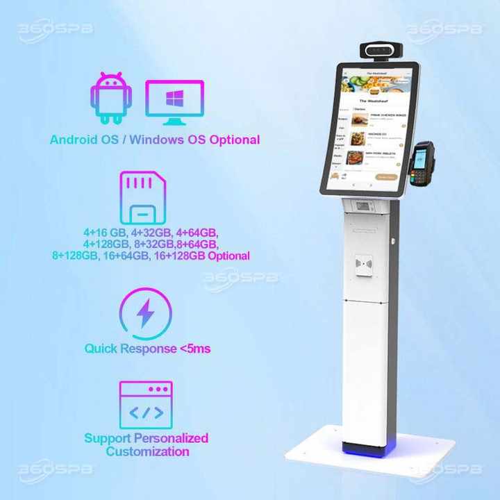 360SPB SFP23A Clover Kiosk - Self Ordering & Service