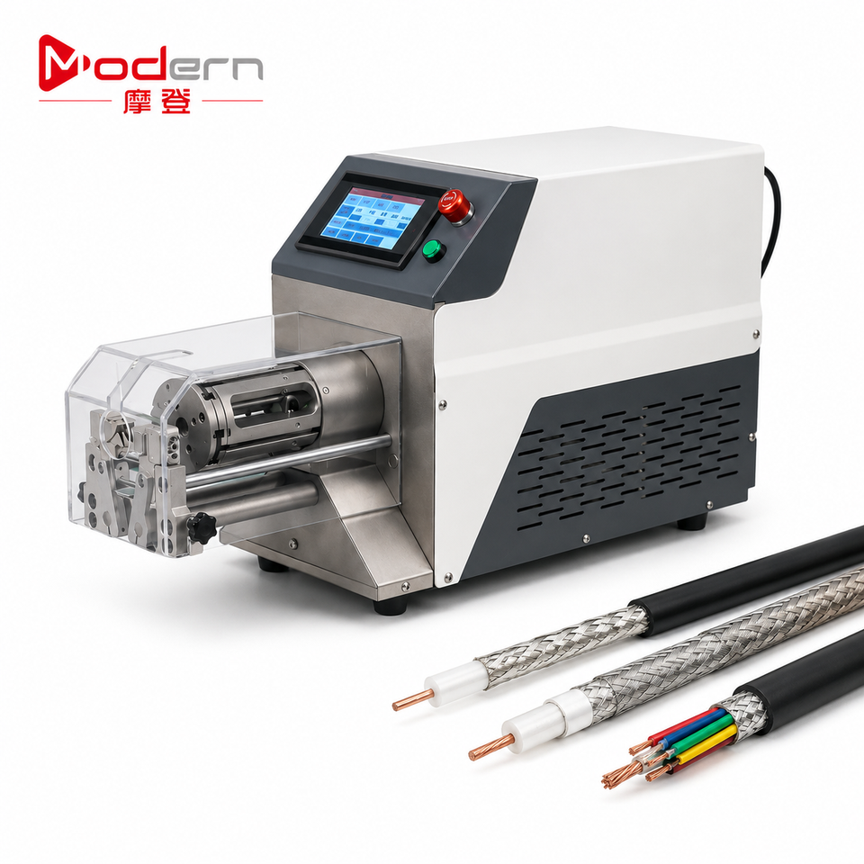MD-8015 Coaxial Cable Stripping Machine 1.5-15mm 9 Layers 80mm RF RG ...