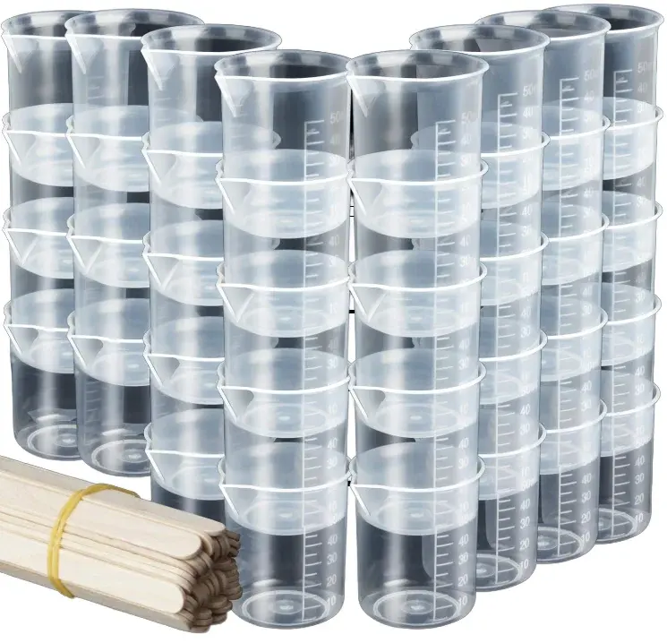2025 Hot Selling No Handle Graduated Beaker PP Transparent