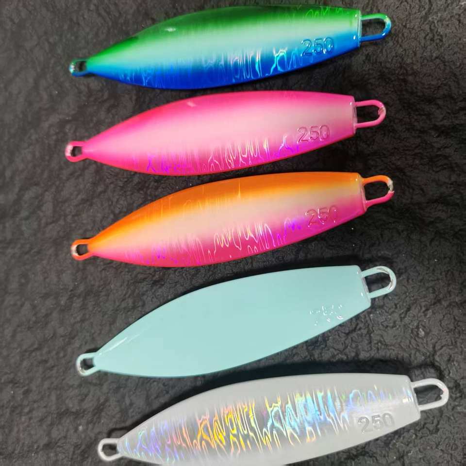 80g 100g 150g 200g 250g 300g Lead Alloy Metal Jig Jigging Lure Fish ...