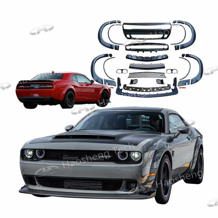 Widebody Kit Front Bumper for Dodge Challenger SRT Hellcat Wide Demon ...