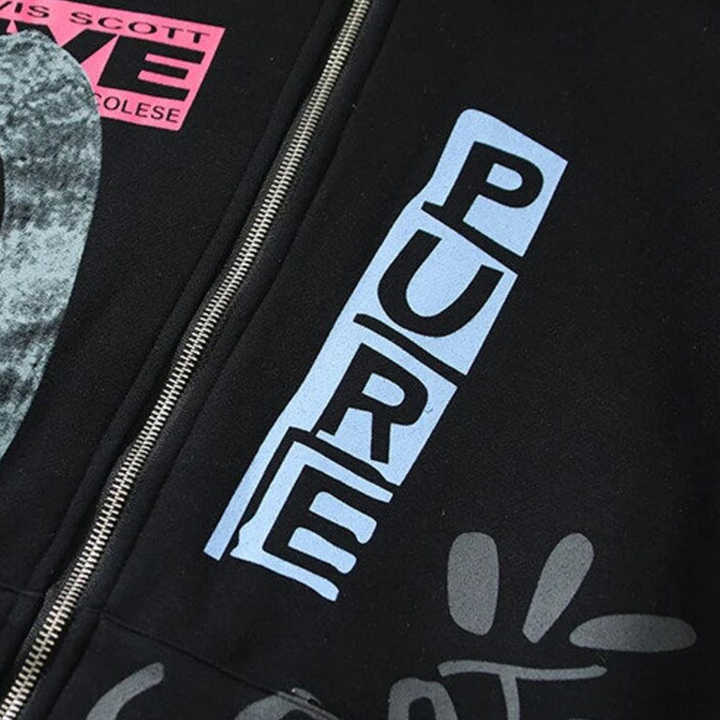 Men Hoodie With Custom DTF Design Pullover Sweatshirt Long Sleeve ...