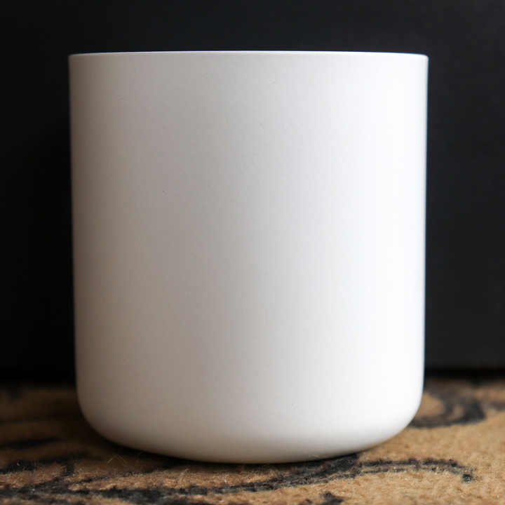 White Powder Coated Iron Container Candle Container for Soy Wax to ...