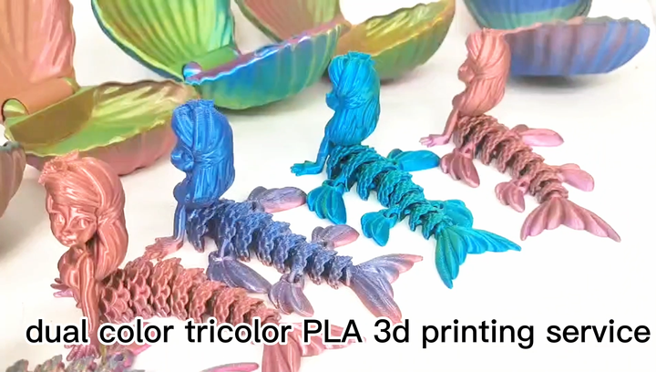 3d printing services dual color tricolor pla filament 3d printing toys ...
