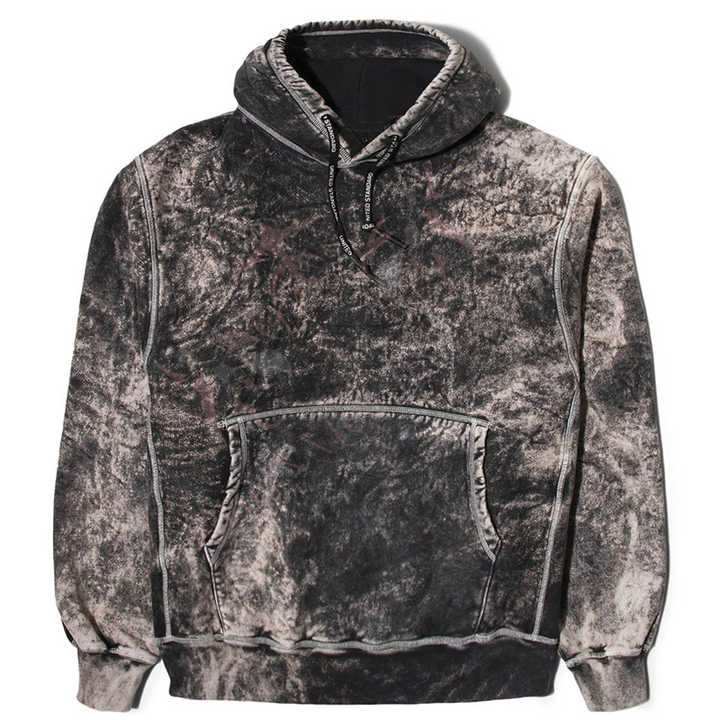 Custom Weighted Acid Wash Snow Stone Washed Hoodie French Terry ...