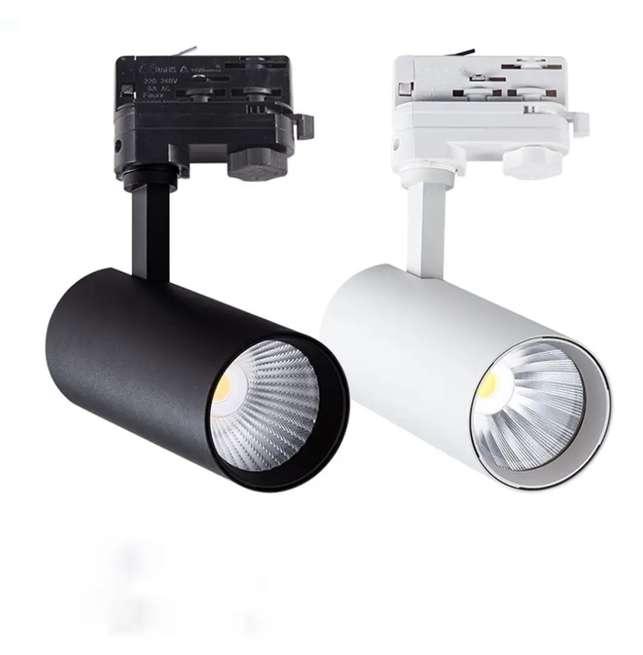 Aluminium Painted Black Cylinder Gu10 Bulb Easy Replaceable Led Track ...