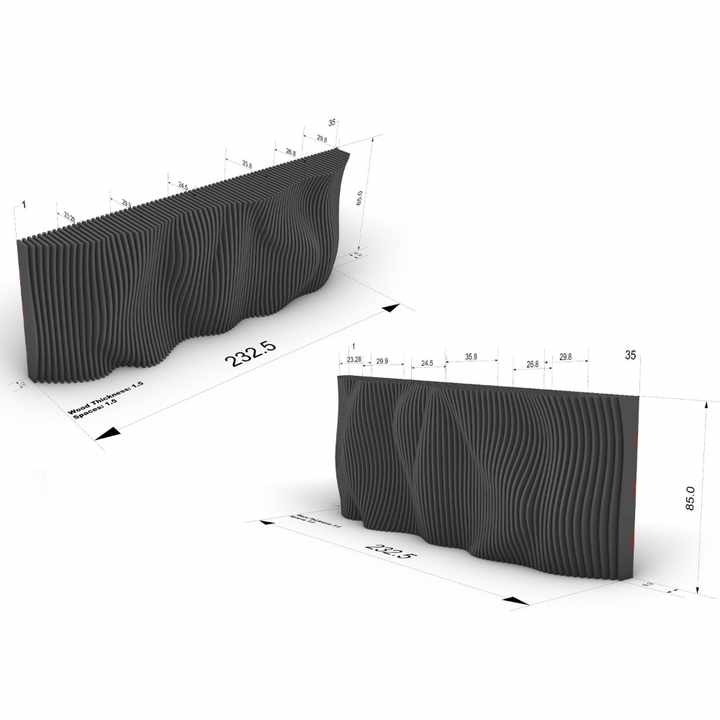 Parametric Console Table - Stylish & Functional Furniture