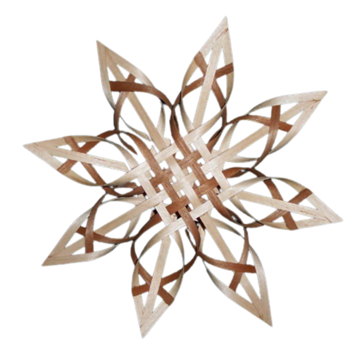 Handcrafted Woven Bamboo Star Treetop - Natural & Durable