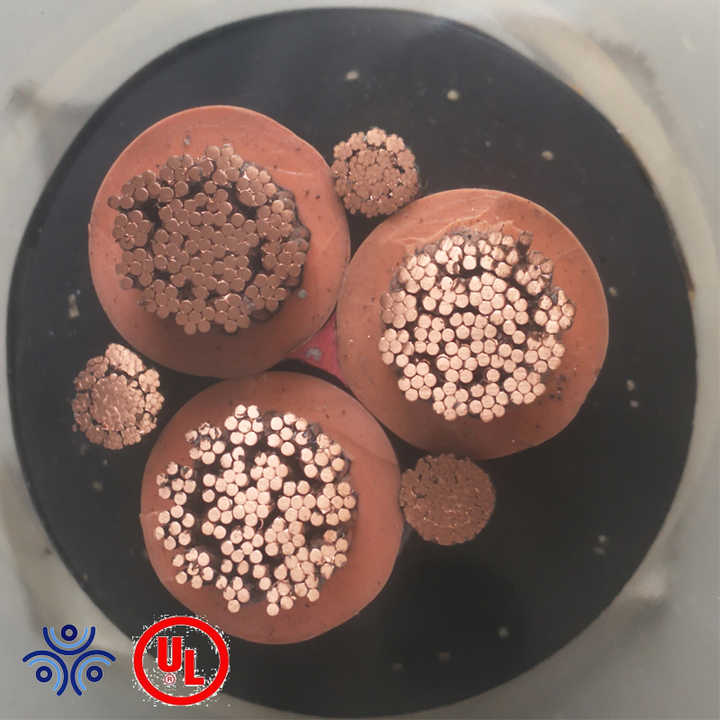 3/C CU 2KV 2AWG Type SHD-GC SHIELD CPE Mine Cable 90C MSHA Listed ...