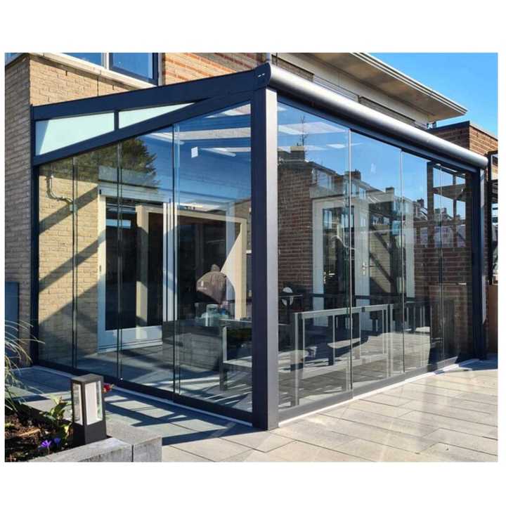 Aluminum Profile Veranda Outdoor Sunshine Glass Rooms Wintergarden Sun ...